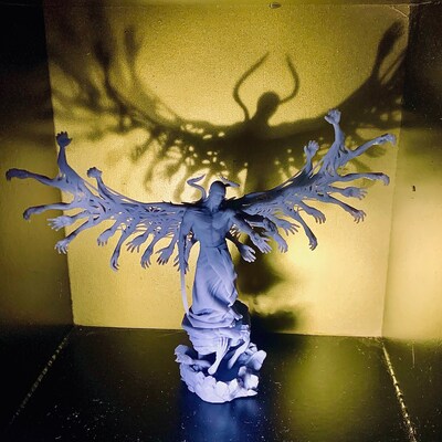 Corrupted Celestial Lovecraftian Hand Wing Angel 3D Resin Printed ...