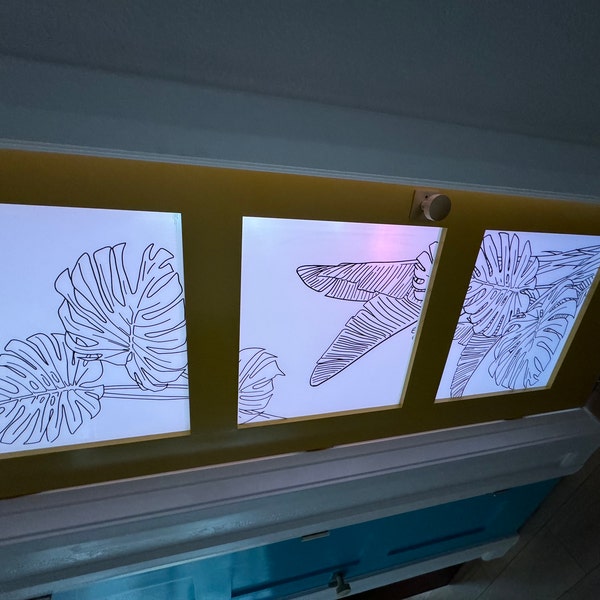 Monstera Leaves Wall Decal: Tropical Vinyl Stickers, Nature Decor - Etsy