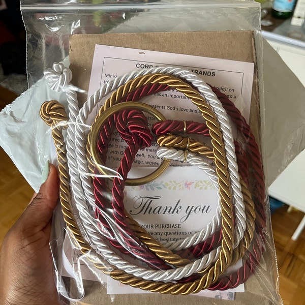 Knot-tying Ceremony, Cord of Three Strands, Wedding Unity Cords, Cord ...
