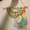 Macrame Wall Hanging Fall Color Rainbow With Leaves | Macrame Tapestry ...