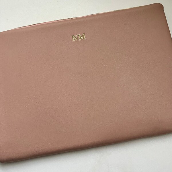 Personalised Laptop Bag/messenger Bag/ Vegan Leather Laptop Bag for ...