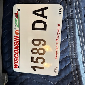 Wisconsin ATV / UTV State Engraved License Plates Ships Today 2024 ...