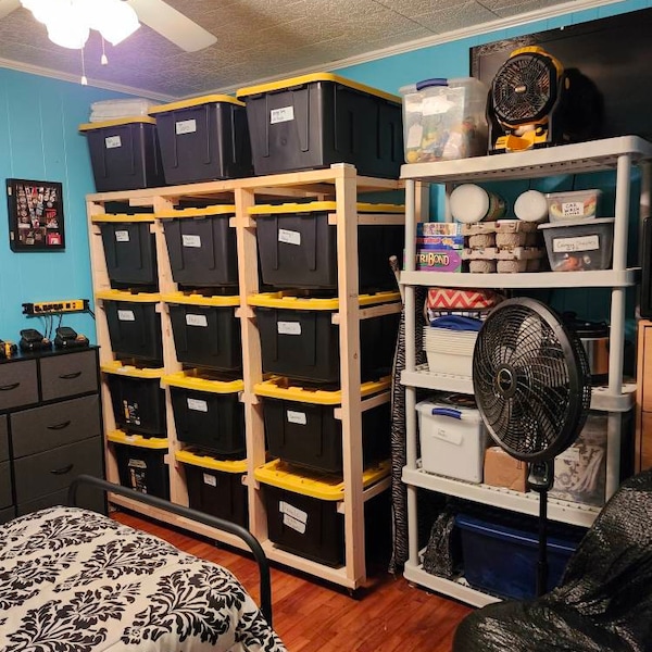 Wall Mounted Can Organizer, Wood Wall Can Organizer, Food Organizer ...