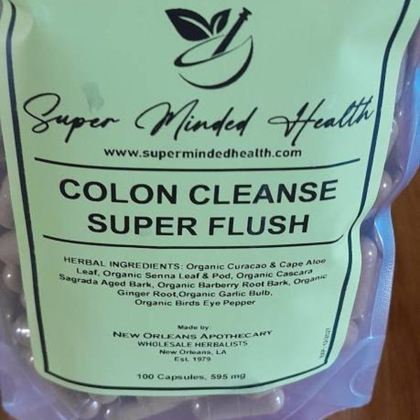 Intestinal Formula 1 colon Cleanse Super Flush All Organic Zero Fillers ...