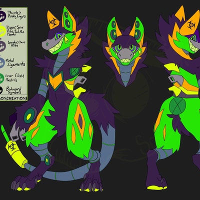 Ampwave Furry Art Base Ref Sheet - Etsy