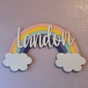 Name Sign,rainbow Sign,girls Room,girl Decor,kids Room,kid Decor ...