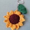 Pattern:crochet Sunflower Keychain PATTERN, Amigurumi Sunflower PATTERN ...