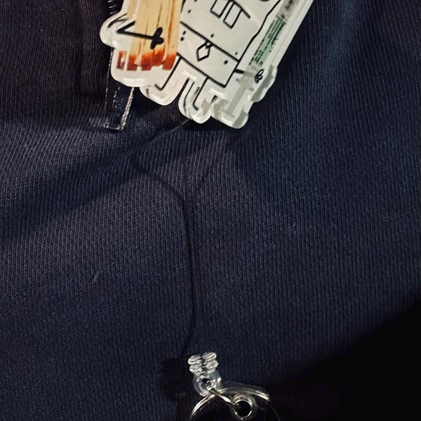 Doodle Bob Oxygen Tank-medical Badge Reel, Respiratory Therapist, RN ...