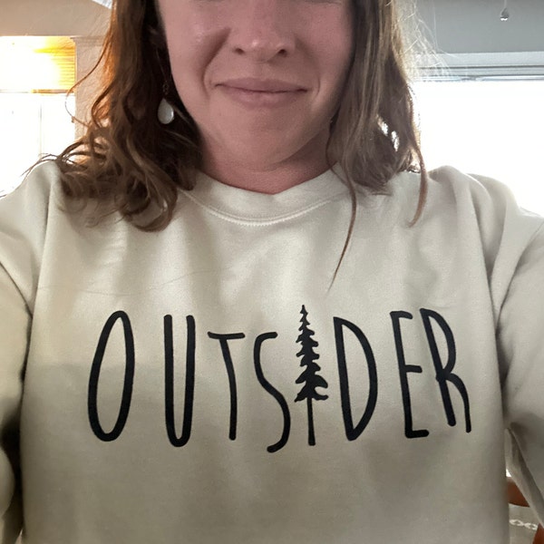 Outsider Sweatshirt, Outsider Life, Mountain Sweatshirt, Nature Shirt ...