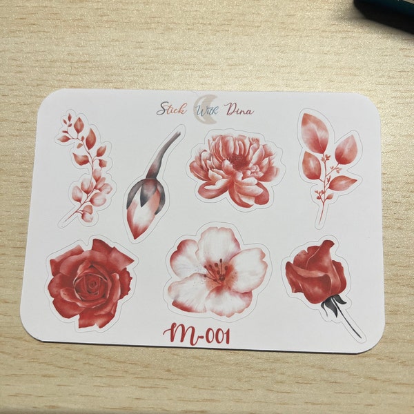 Bookworm Retro Stickers Sheet Bujo Stickers, Planner Stickers, Bullet ...