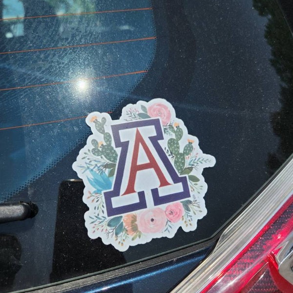 U of A Stickers-vinyl Stickers- Watercolor Vinyl Sticker-uofa Decor ...