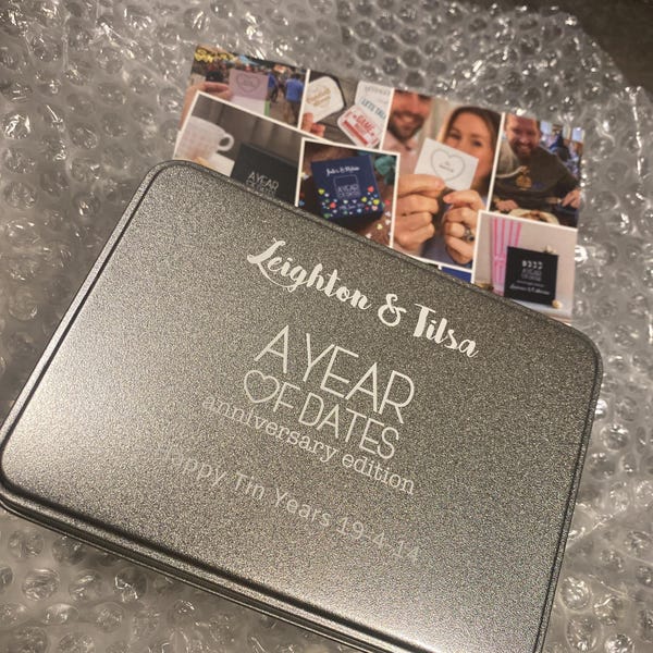 A Year of Dates - A Date Night Box With Sealed Date Ideas, Perfect ...