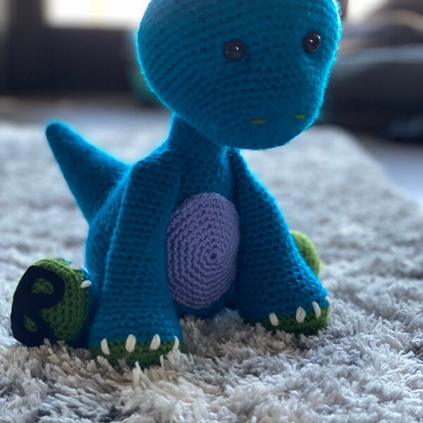 Brontosaurus Crochet Pattern, Crochet Dinosaur, Dinosaur Crochet ...