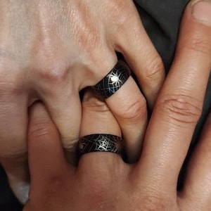 Black Wedding Ring Viking Compass Ring Runic Compass Vegvisir - Etsy