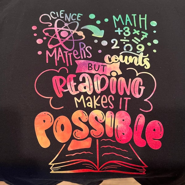 Science Matters, Math Counts but Reading Makes It POSSIBLE SVG Science ...