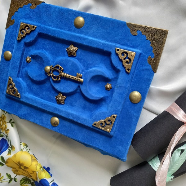 Leather Magic Locks Book of Shadows Empty Blank Pages Handmade ...