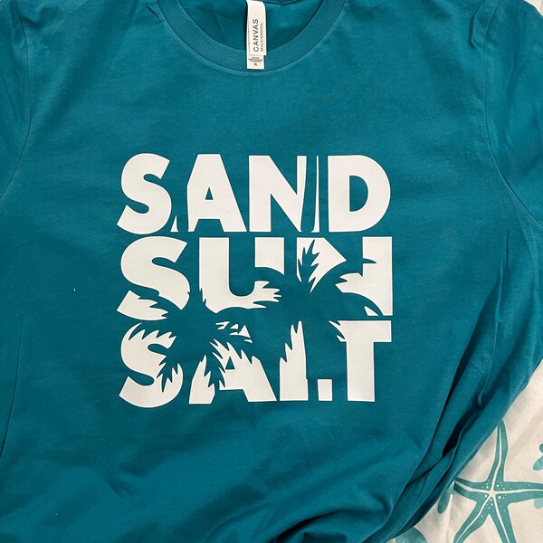 Sun Salt Sand Svg, Summer Svg, Beach Svg, Vacation Svg ,dxf, Png, Eps ...