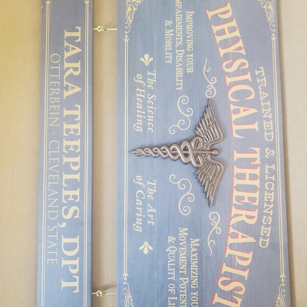 Physical Therapist Wood Sign With Optional Personalization - Etsy