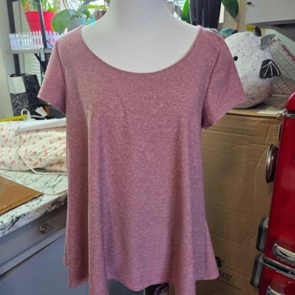 Oversized Tunic Shirt Pattern | Comfy Womens Tee | Easy Sewing Pattern ...