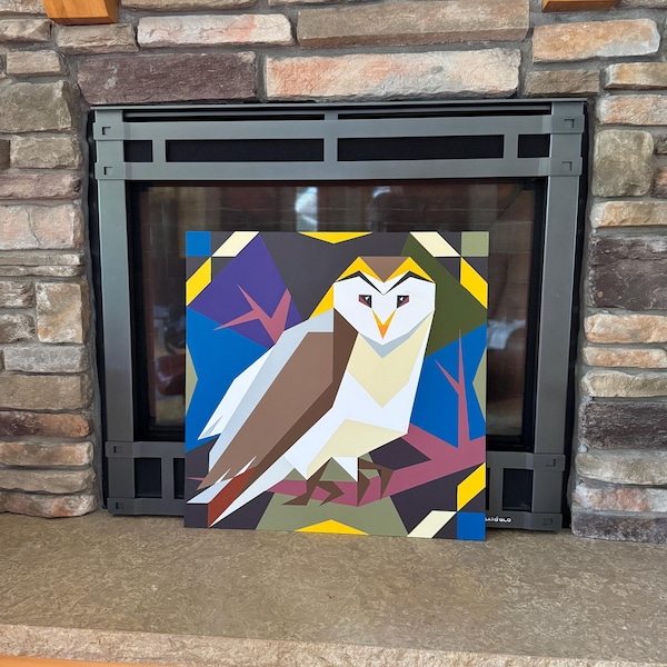 Wise Old Owl Barn Quilt Painting Pattern: DIY Wall Art Tutorial (PDF ...