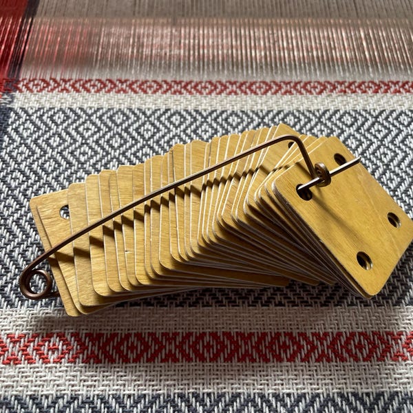 Tablet Weaving Cards /5 Holes Weaving Cards/ Wooden Tablets / Set of 8 ...