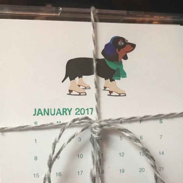 Dachshund Calendar - Mini - Digital Download - Etsy