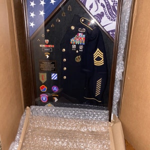Military Uniform Shadow Box FREE SHIPPING Lower 48 States - Etsy