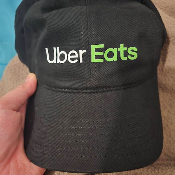 Uber Eats Cap, Food Delivery Hat, NOT EMBROIDERED, Driver Baseball ...