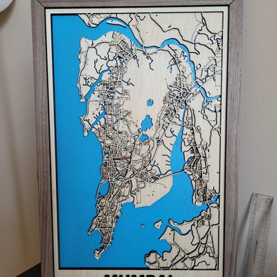 Custom 3D Map on Wood Any City Laser Cut/engraved 5 Layers - Etsy