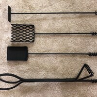 Fireplace / Box Stove Combo Ember & Ash Rake, Custom Length, Made by a ...