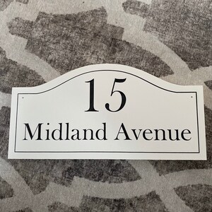 Fancy House Number Engraved Plaque Large Housewarming Gift | Etsy