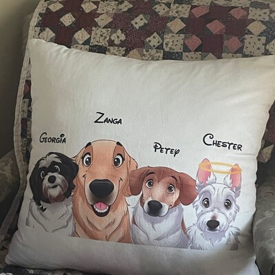 Custom Pet Cartoon Portraits,custom Cartoon Dog Portraits,cat Portraits ...