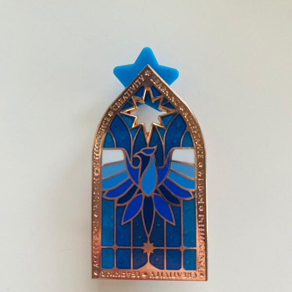 Stained Glass Magic Windows Enamel Pins Set - Etsy