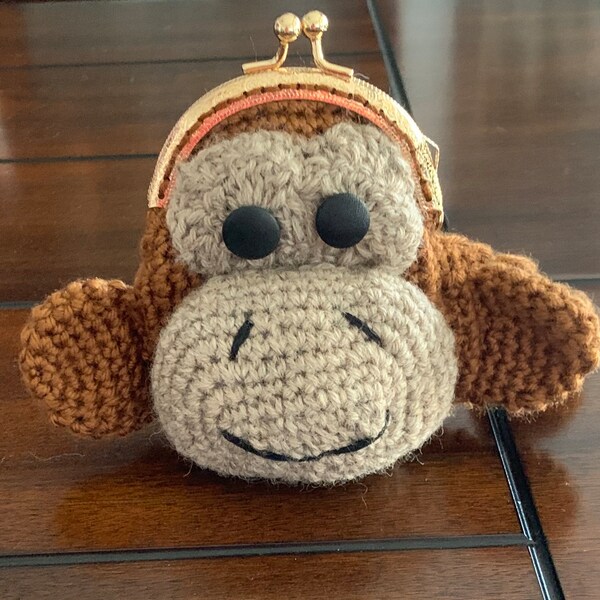 Monkey Coin Purse Crochet Pattern - Etsy