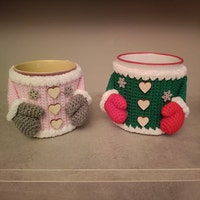 Crochet Christmas Mug Jumper Pattern - English Only - Etsy Australia
