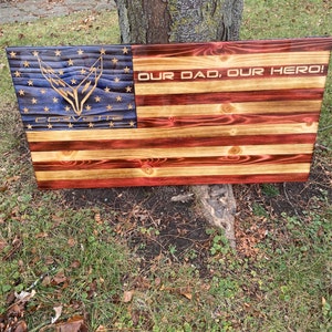 Rustic Wooden American Flag Table Farm House American Flag - Etsy