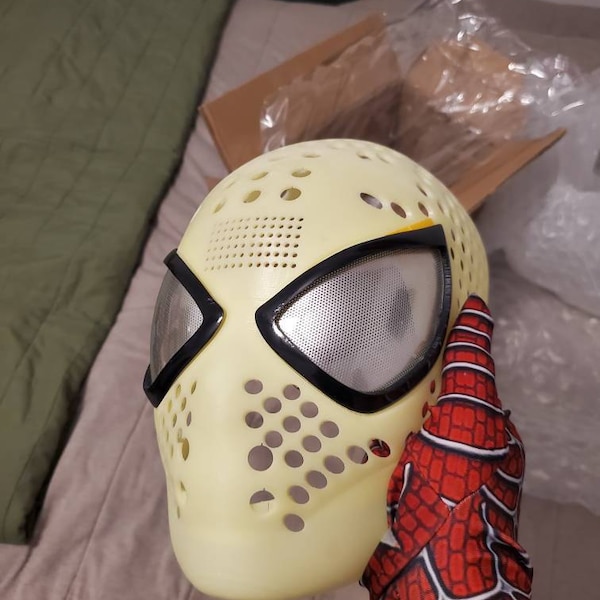 Customized Sam Raimi Spiderman Mask, Black Spiderman Mask Cosplay ...