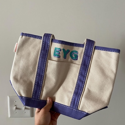 Custom Canvas Tote, Ironic Boat Bag, Bridesmaid Proposal Monogram Bag ...