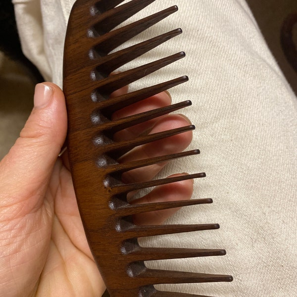 Handmade Premium Quality Whole Piece Natural Wood Hair Comb Without ...