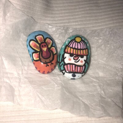 Memorial Painted Rocks Keepsake Art Stones in Memory of - Etsy