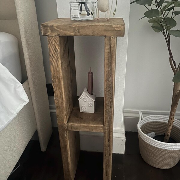 Rustic Sofa End Table, Side Table ,70cm Length, Various Sizes. Hall Way ...