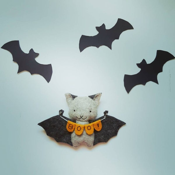 Spooky Boo Friends. Bat and Ghost Halloween Project PDF Pattern ...