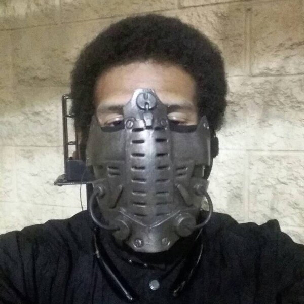 Rust Demon - Cyberpunk Post Apocalyptic Slumtech Faceplate Mask Prop ...