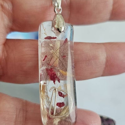MOON Custom Hair Locket Resin Keepsake Pendant Baby Hair - Etsy