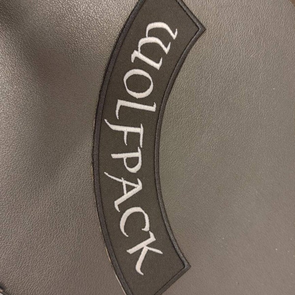 Rib Rocker Custom Embroidered Motorcycle Biker Patch 6" - 17" - Sizes ...