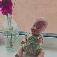 Antique Fums up Bisque Dolls - Etsy UK