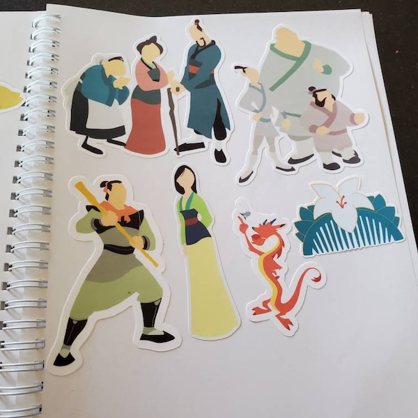 Mulan Stickers - Etsy