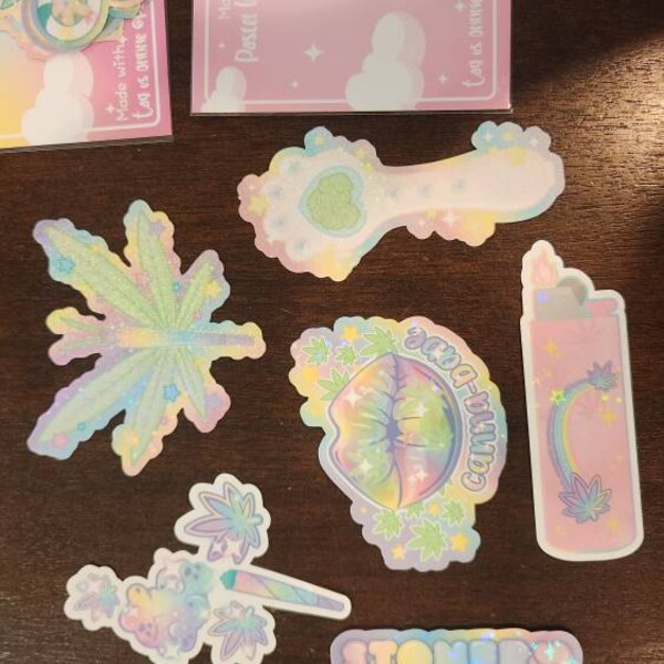 Pastel Goth Fan Japanese Fans, Japanese Fan Stickers, Girly Stickers ...