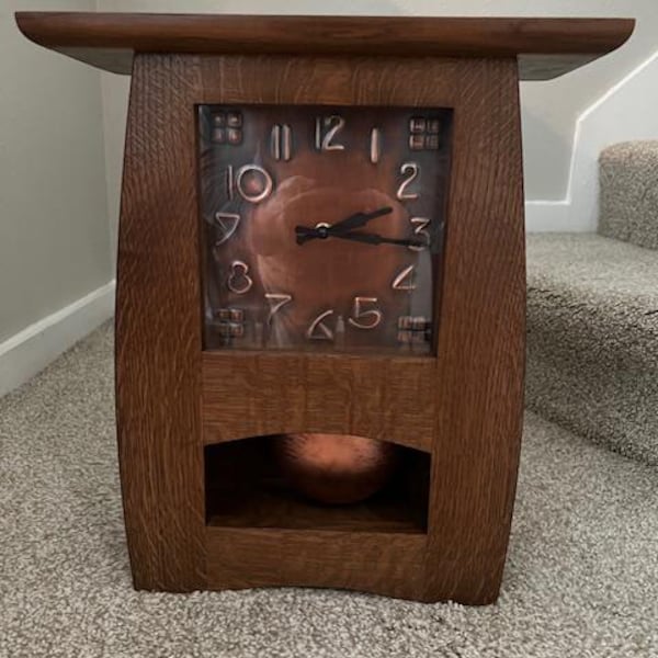 Oak Collection / Craftsman Style / Mission / Arts & Crafts Mantel Clock ...