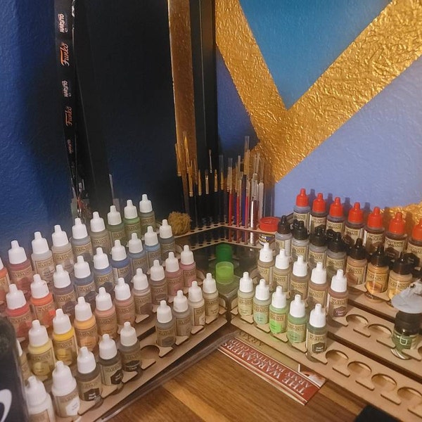 40 Bottle Vallejo/army Painter Modular Paint Rack - Etsy